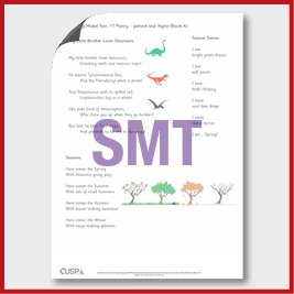 Y1 Writing A (Poetry - Pattern and Rhyme) Supporting Model Text SMT