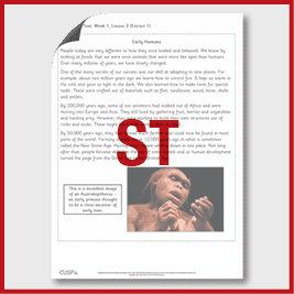 Y3 Reading (Pebble in my Pocket 2) Supporting Text ST