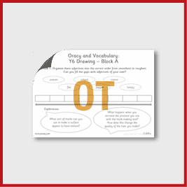 Y6 Art and Design A (Drawing) Oracy Tasks OT